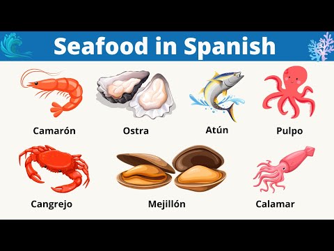 Learn Seafood Vocabulary in Spanish with Pictures | Seafood in Spanish