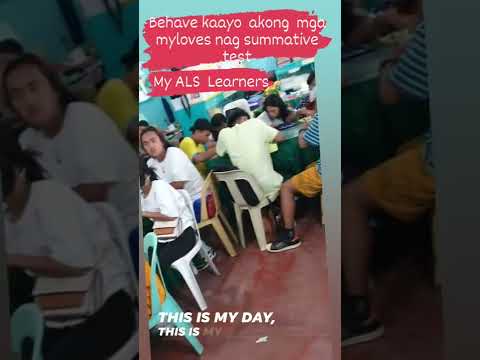 My ALS Learners answering their summative test