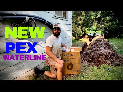 How to run a new pex waterline from the meter for under $100