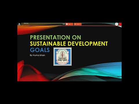 Presentatation on sustainable development goals in power point