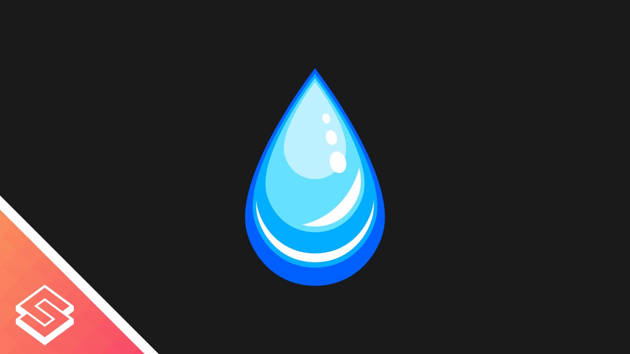 Inkscape for Beginners: Simple Water Drop Icon