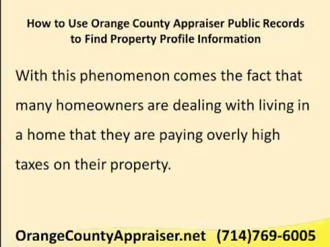 How to Use Orange County Appraiser Public Records to Find Property Profile Information.mp4