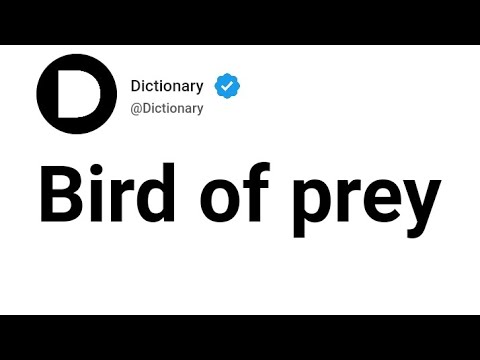 Bird of prey Meaning In English