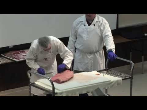 Aaron Franklin teaching how to trim a beef brisket abbreviated version
