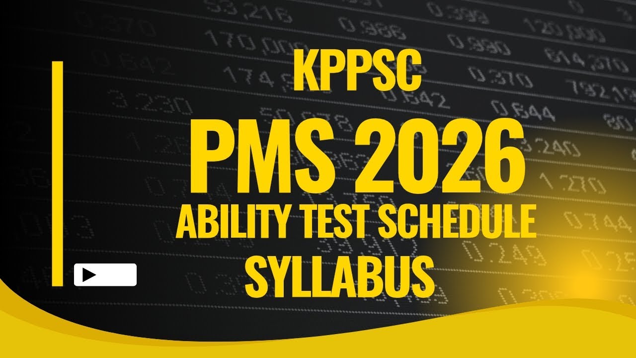 KPPSC PMS Screening Test 2026 #pms2026 #pmskpk #kppsc #pms #screeningtests 