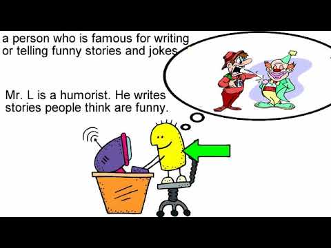 humorist meaning | Vocabulary for Kids | Children's Dictionary | Learn English Vocabulary