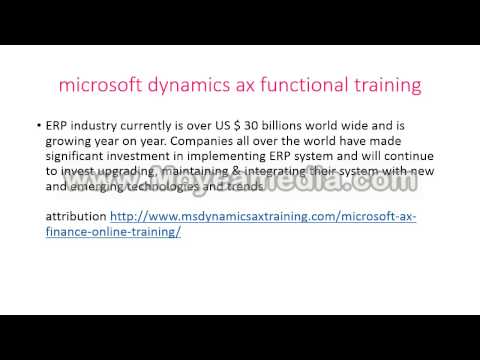 Microsoft dynamics ax 2012 training with workshop