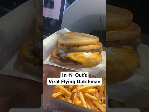 In-N-Out’s Viral Flying Dutchman! Get it with a side of lettuce & tomato for the ultimate experience