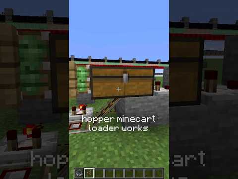 this loads items into hopper minecarts AUTOMATICALLY!? | Redstone with PsiVolt #minecraft #redstone