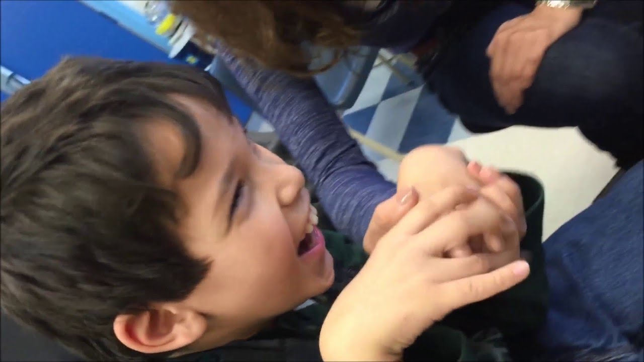 Aidan with Inclusive's EyeGaze Education bundle and HelpKidzLearn from Bridges.