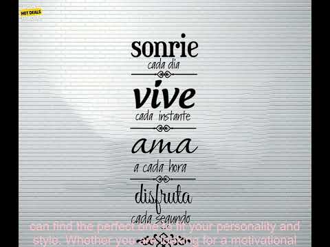 1005002936111449 Spanish Quotes Phrase Home Decoration Wall Decals Wallpaper waterproof