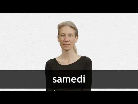 How to pronounce SAMEDI in French