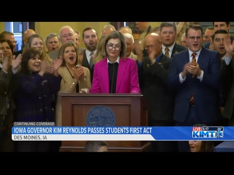 Iowa Governor Kim Reynolds signs Students First Act into law