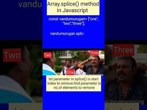 Array.splice() method in JavaScript