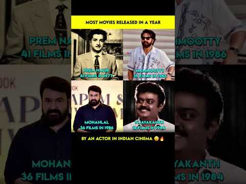 Most movie released in one year ll #mohanlal #mammootty #malayalam #vijayakanth #southmovies #movie