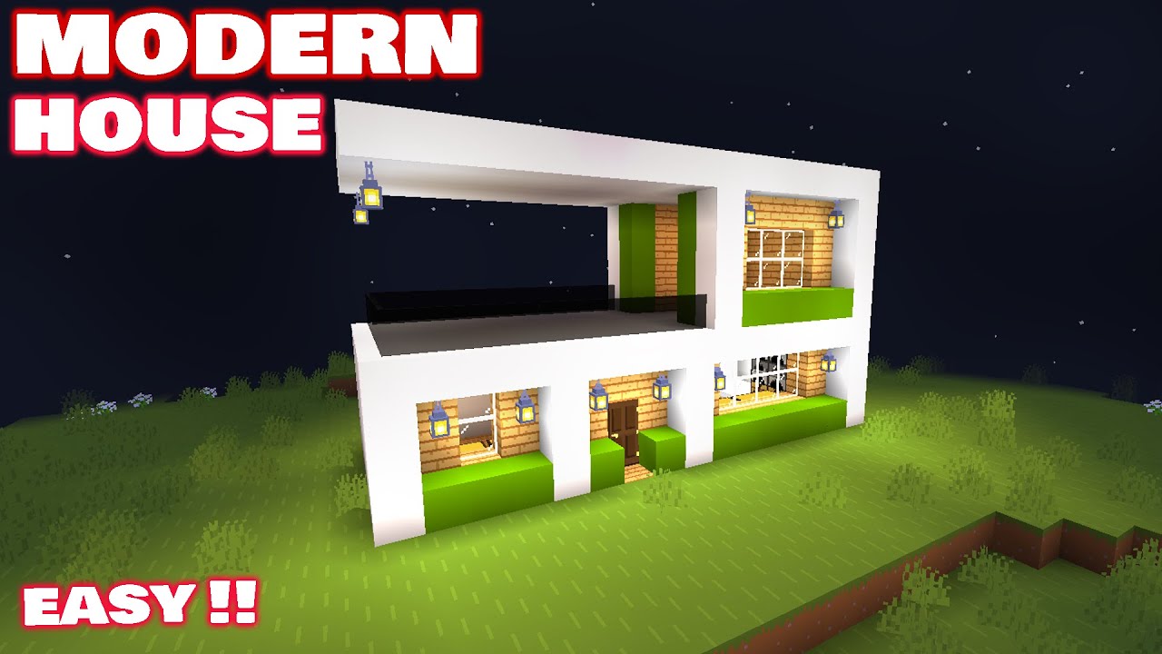 Minecraft:How to build A modern house (#6) - Minecraft Builders
