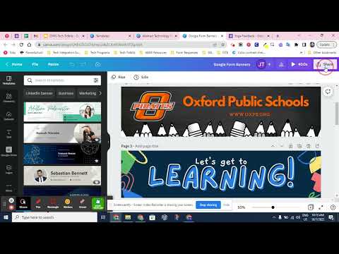 Google Form Banners in Canva