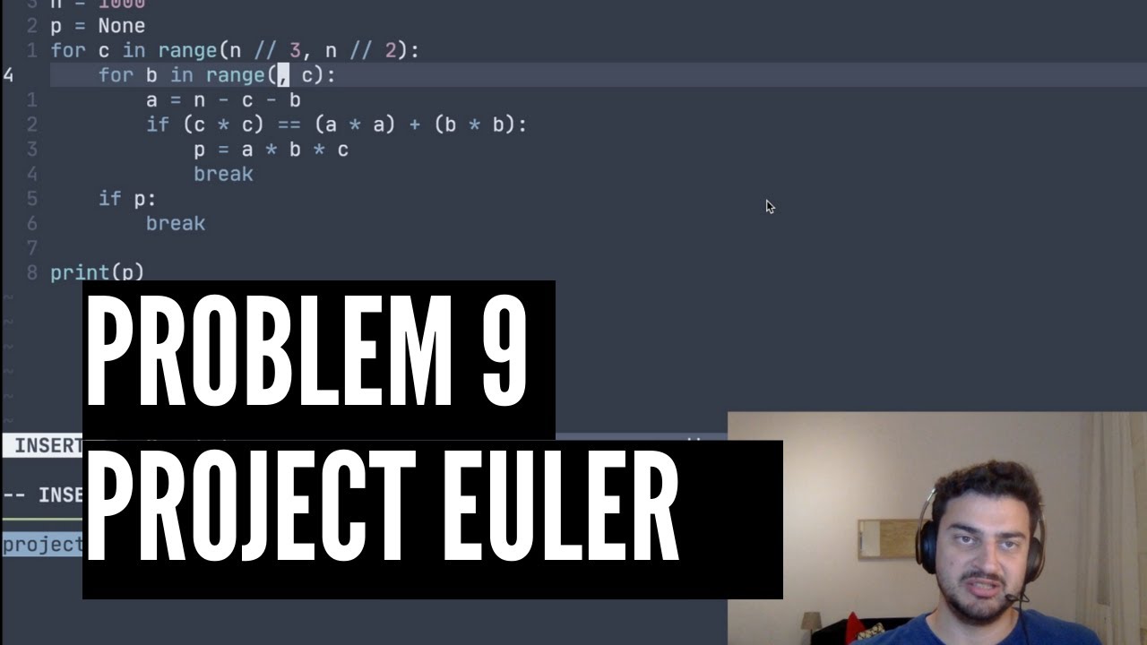 Project Euler Problem 9 Python Solution