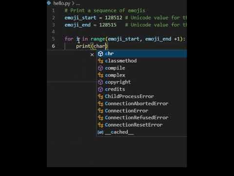 Master Python: Emoji Sequence with Unicode Code Points! 🧠⏲️ | #Shorts #Trending #Viral