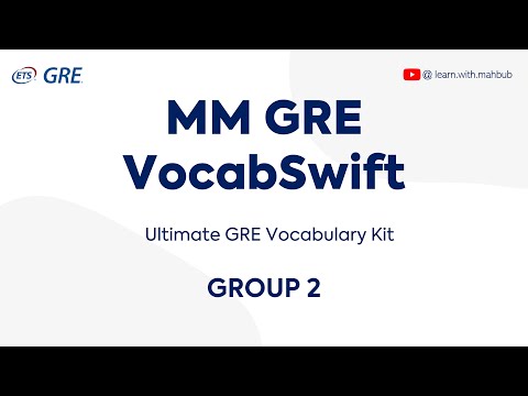Mastering High-frequency GRE Vocabulary : MM GRE VocabSwift - Group 2