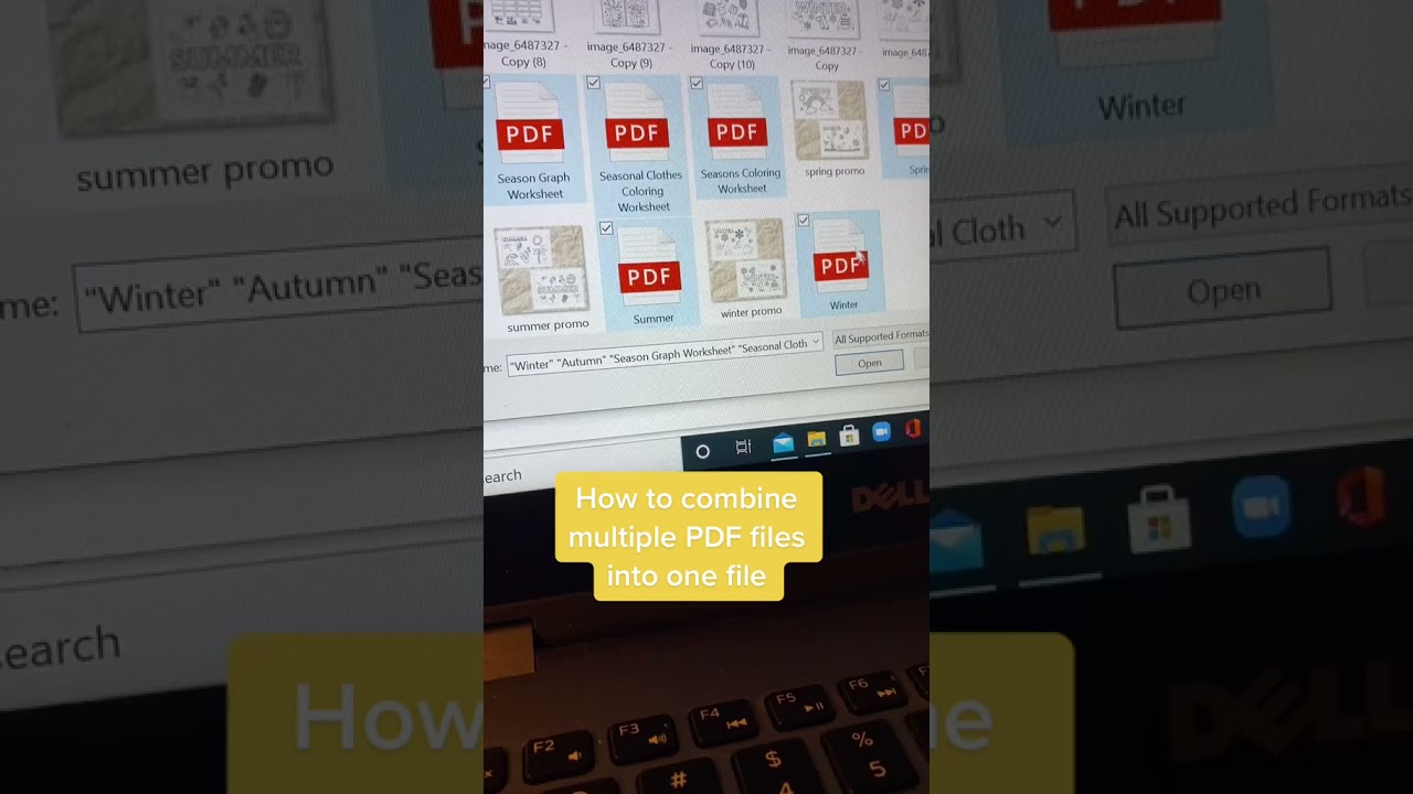 Combine PDF files in this easy step! For KDP self-publishing or creating digital files to sell.