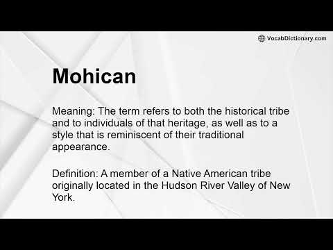 Mohican Meaning