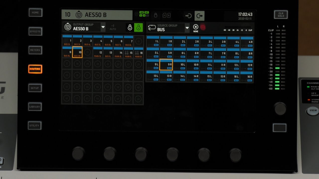 Behringer Wing Routing Outputs Video 2