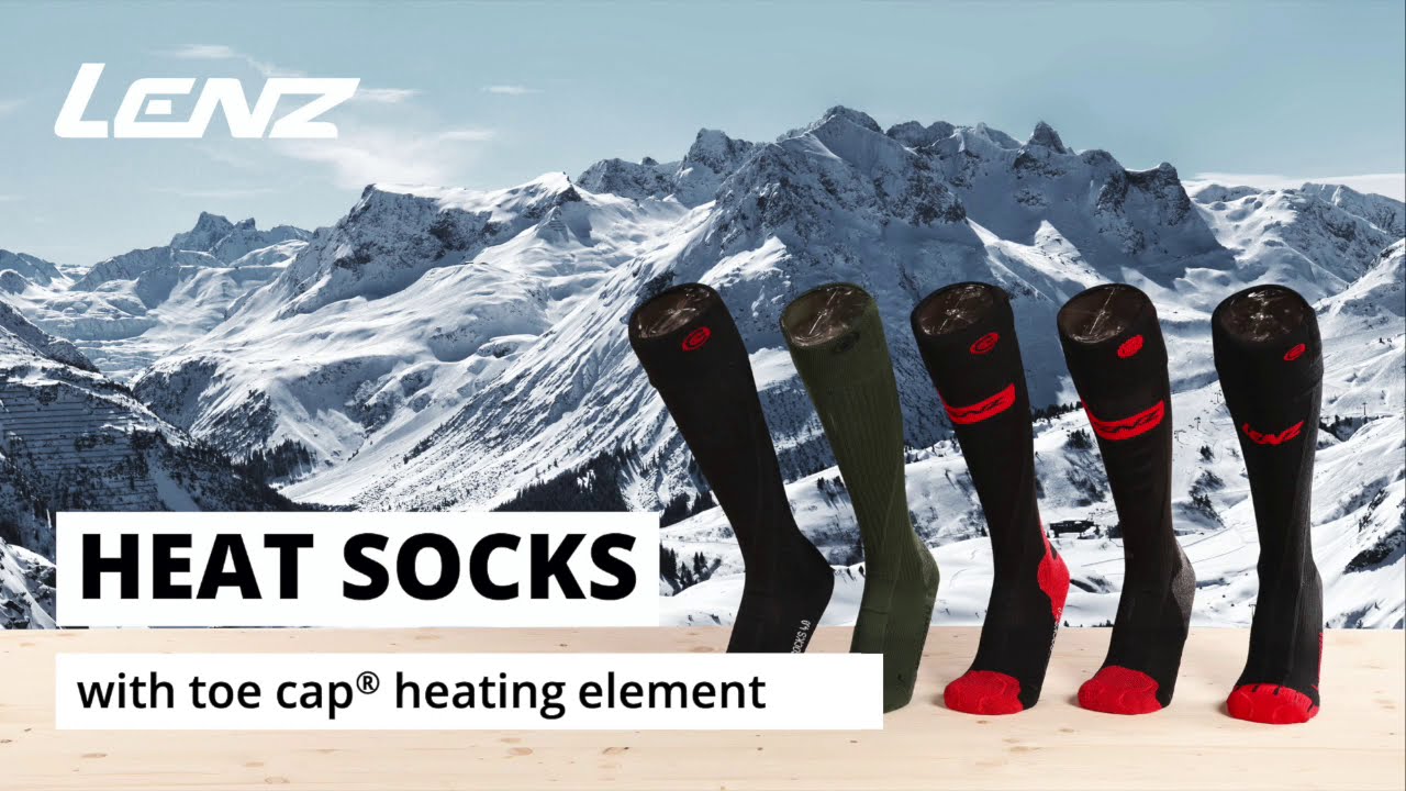 Lenz heat socks with toe cap® heating element