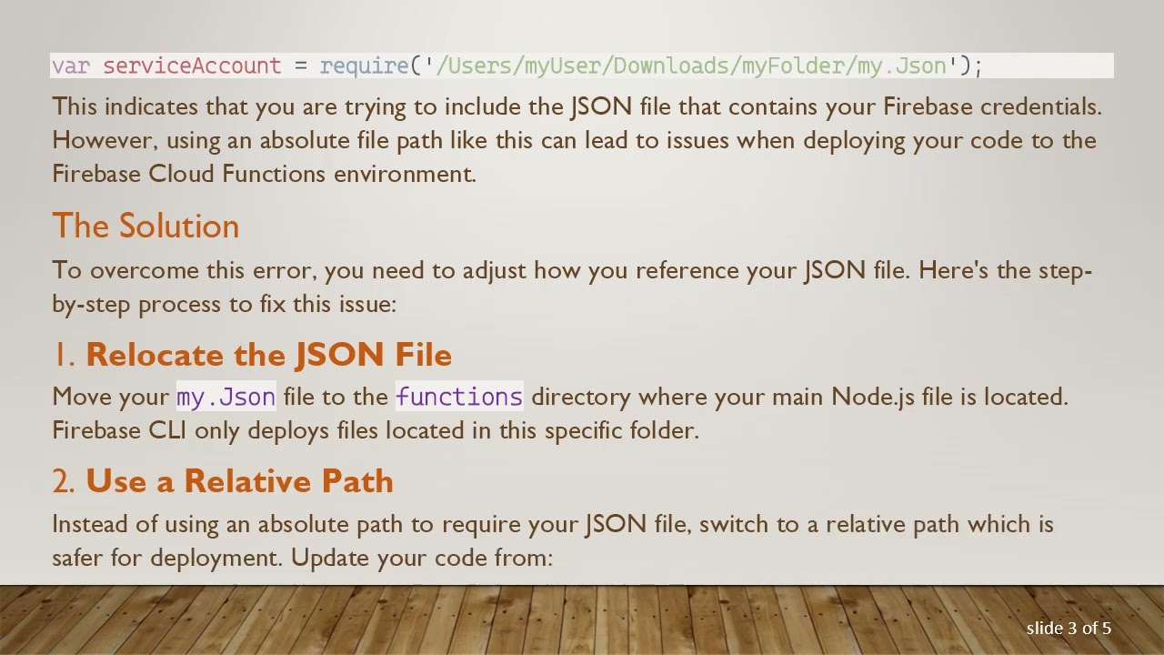 Resolving the Cannot find module Error When Using Firebase Functions with Node.js