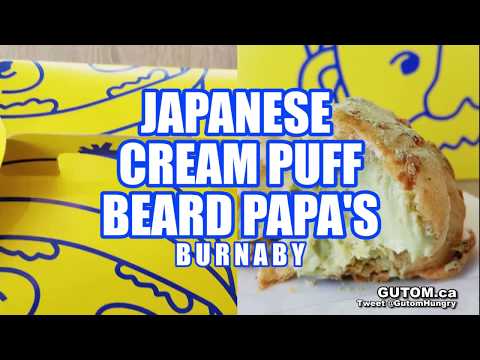 BEARD PAPA'S JAPANESE GREEN TEA CREAM PUFF PASTRY - BURNABY | Vancouver Food Reviews - Gutom.ca