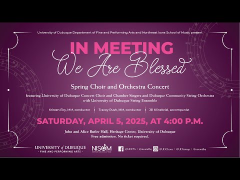 In Meeting We are Blessed | University of Dubuque