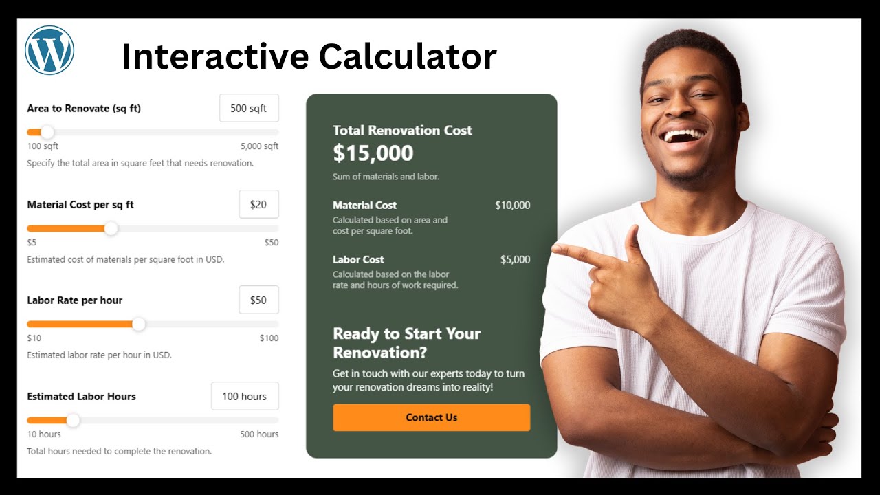 How to Create Interactive Calculator in WordPress [QUICK GUIDE]