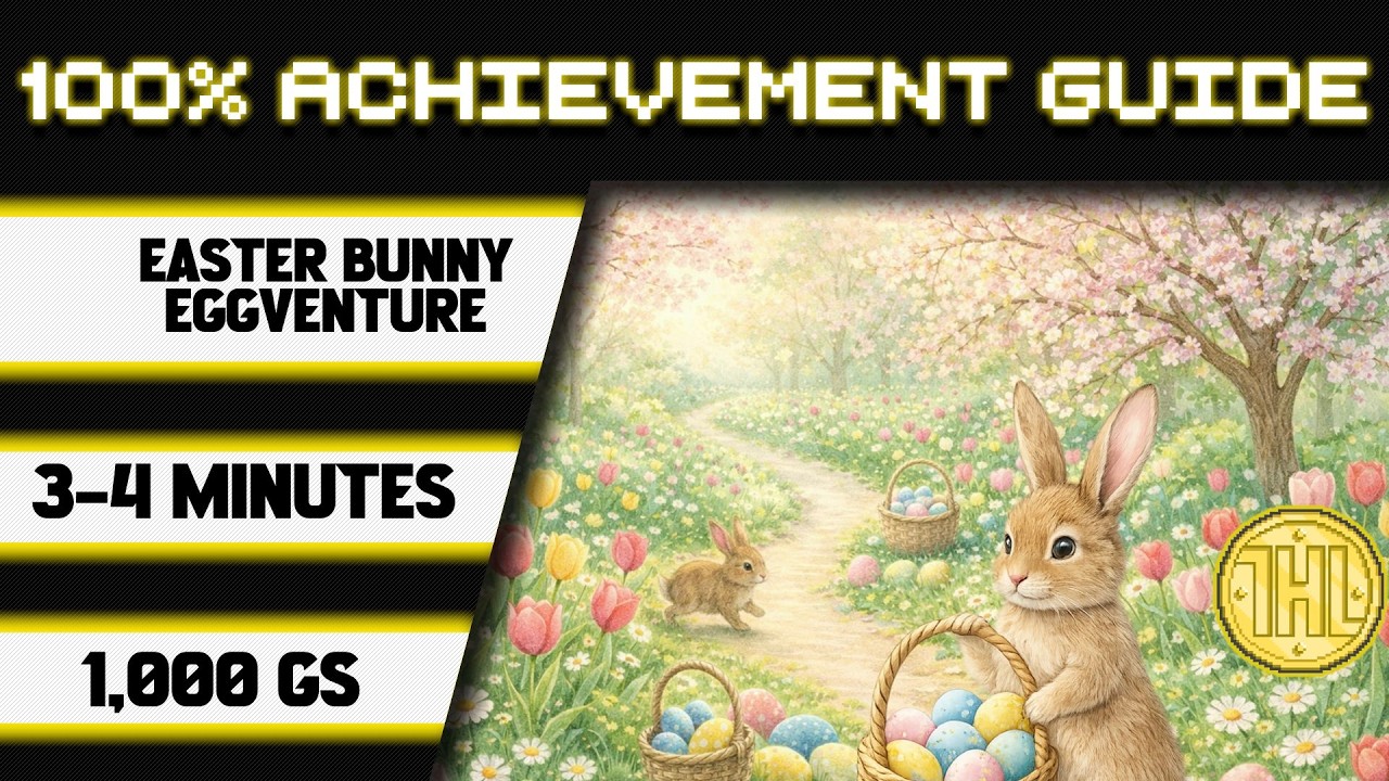 Easter Bunny EggVenture 100% Achievement Walkthrough * 1000GS in 3-4 Minutes *