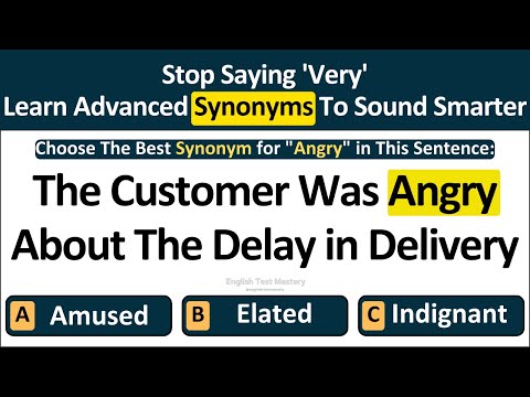Learn Advanced Synonyms To Sound Smarter | English Test Mastery