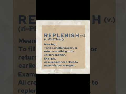 #shorts vocabulary | REPLENISH