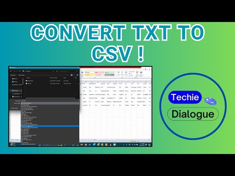 How to Convert TXT to CSV