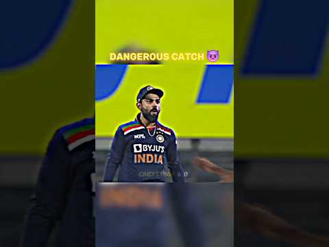 Virat Kohli took a dangerous catch πΏπ€― #shorts #cricket #trending