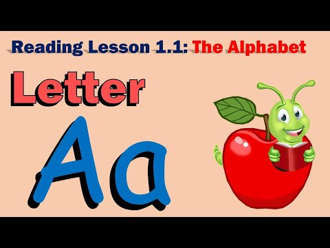 Reading Lesson 1.1 - Letter A (pictures, words and exercises)