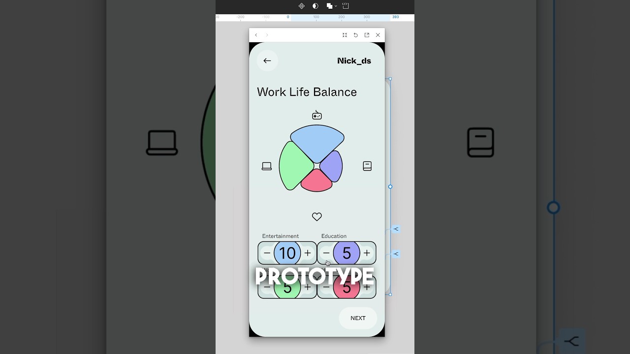 Interactive prototype in #Figma using just one frame 📱