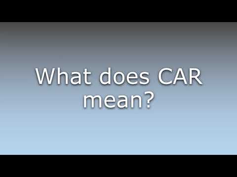 What does CAR mean?