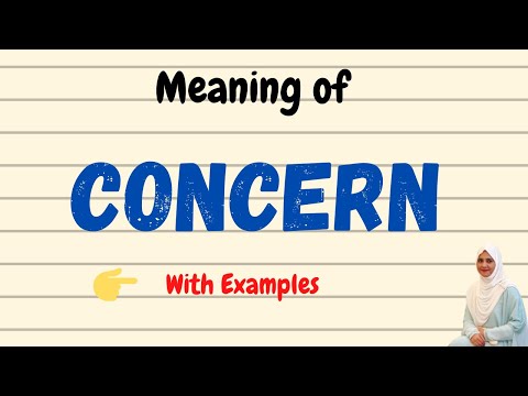 Concern Meaning | English Vocabulary Words | Urdu/Hindi
