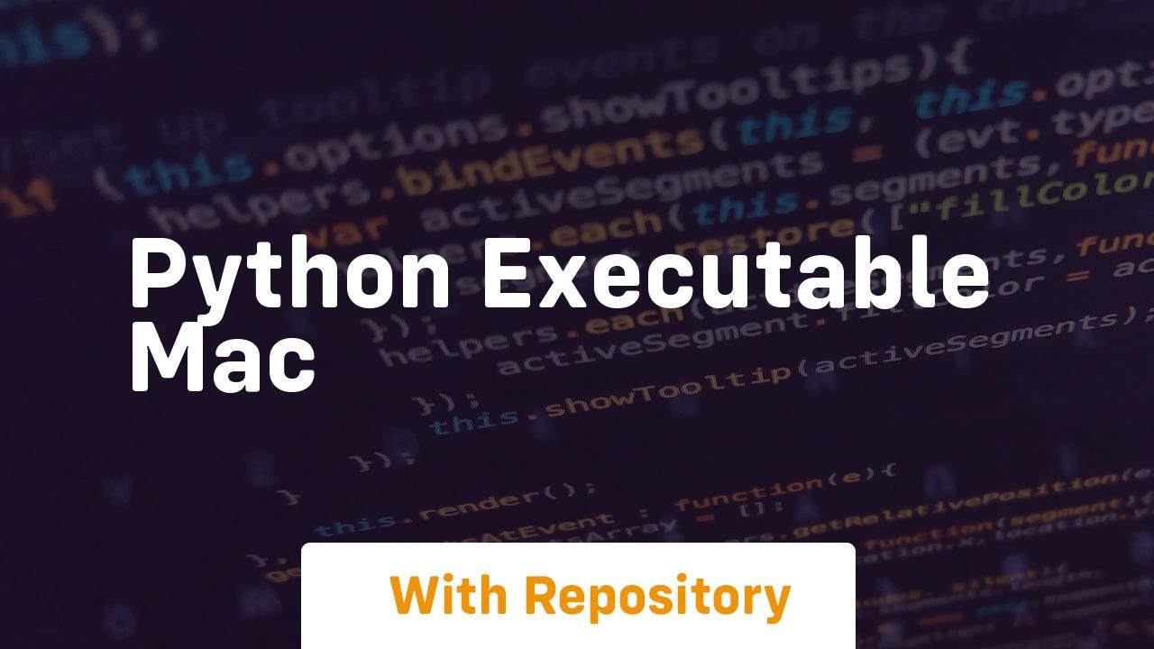 python executable mac