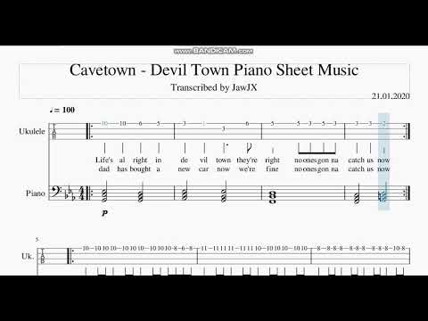 Cavetown - " Devil Town " Ukulele Tabs Sheet Music