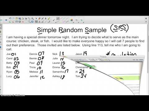 Statistics: Chapter 8-Simple Random Sample