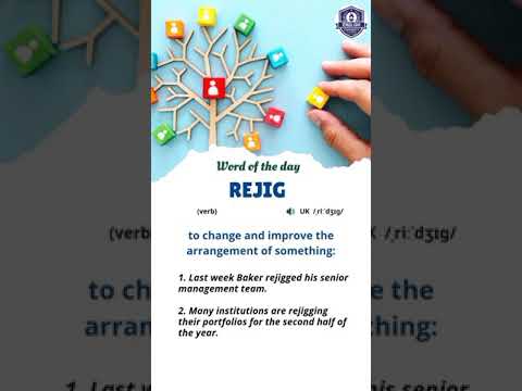 "REJIG" Word Of The Day | What Is The Meaning Of Distinctive #Shorts @English Community
