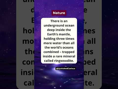 A hidden ocean inside the Earth contains three times more water than all surface oceans! #nature