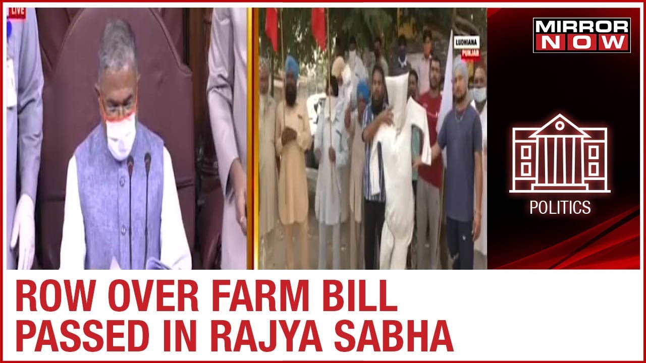 One Farm Bill passed amid strong opposition in Rajya Sabha; Ruckus and protests continue