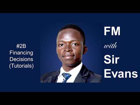 ICA Financial Management #2B Financing Decisions (Tutorials)