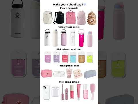 Make your school bag !! 🤍 #preppy #backpack #school #viralvideo