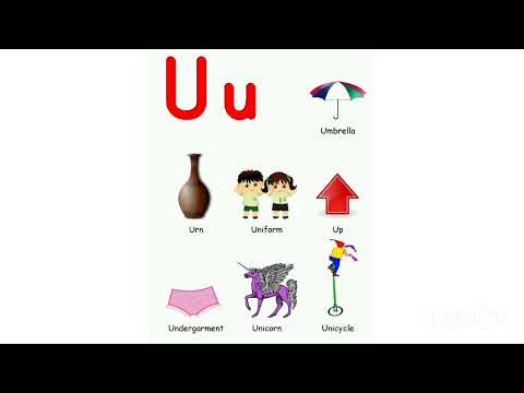 U Alphabet Words For Kids | U Alphabet Word | Words Start With U |#abcd #alphabets #khushikipathsala